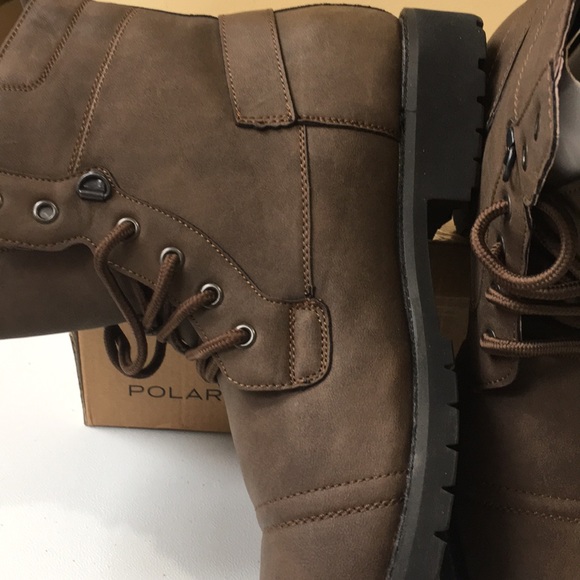 polar fox | Shoes | Polar Fox Mens Brown Military Lace Up Ankle Boot ...